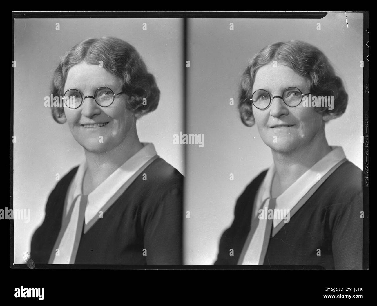Woman; inscribed 'Mrs Leighton' Nitrate negatives, gelatin silver ...