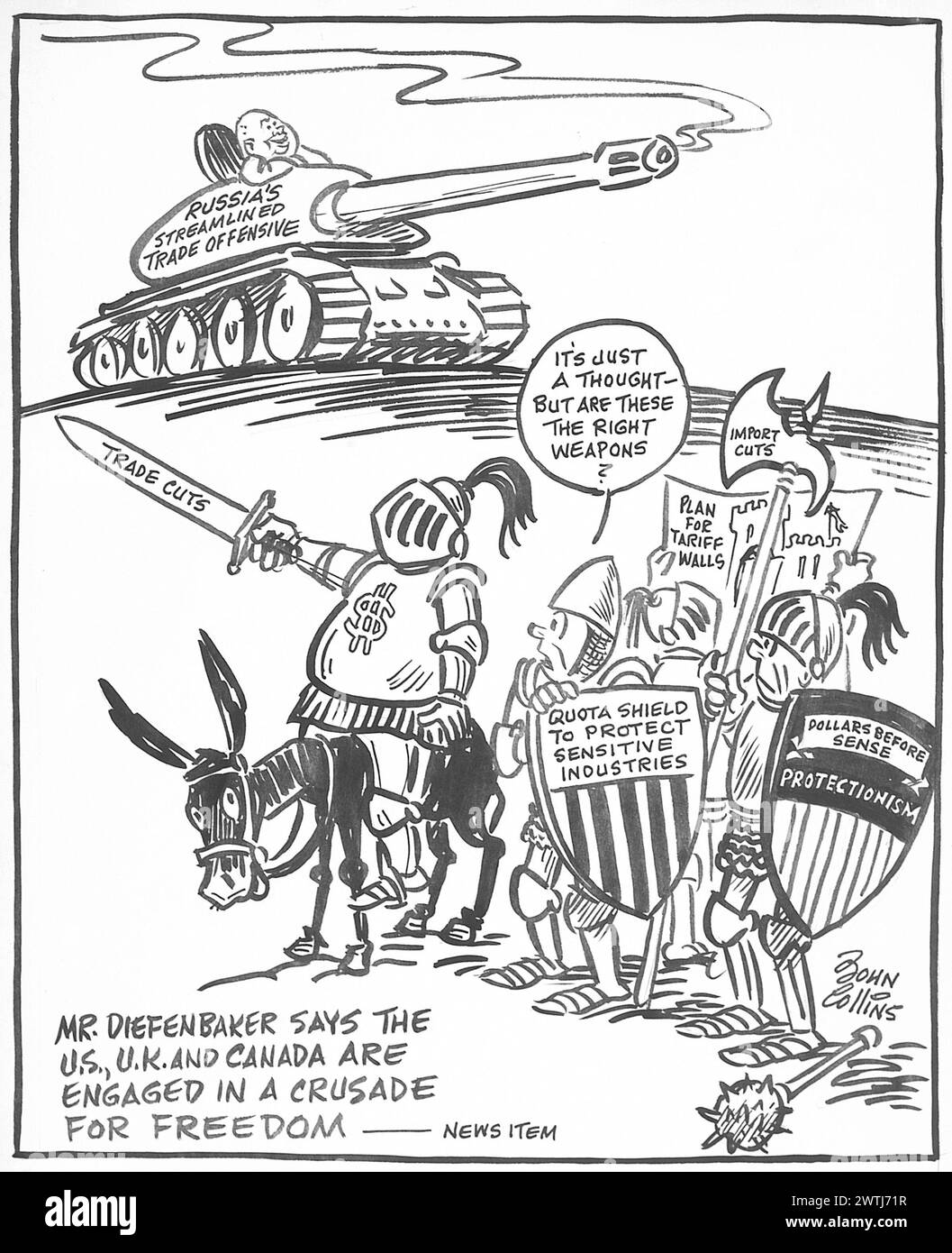 John collins cartoon Black and White Stock Photos & Images - Alamy