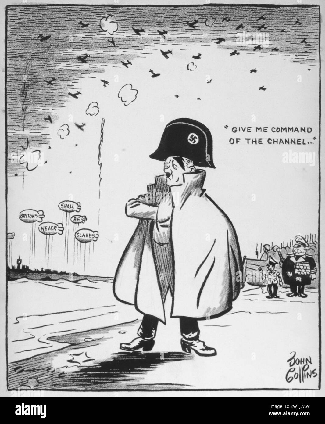 Cartoon - Napoleon and Boulagne. John Collins (1917-2007 Stock Photo ...