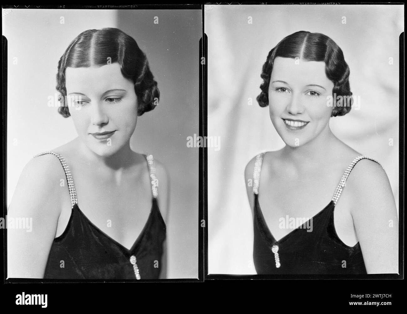 Woman; inscribed 'Mrs Baker' Nitrate negatives, gelatin silver ...