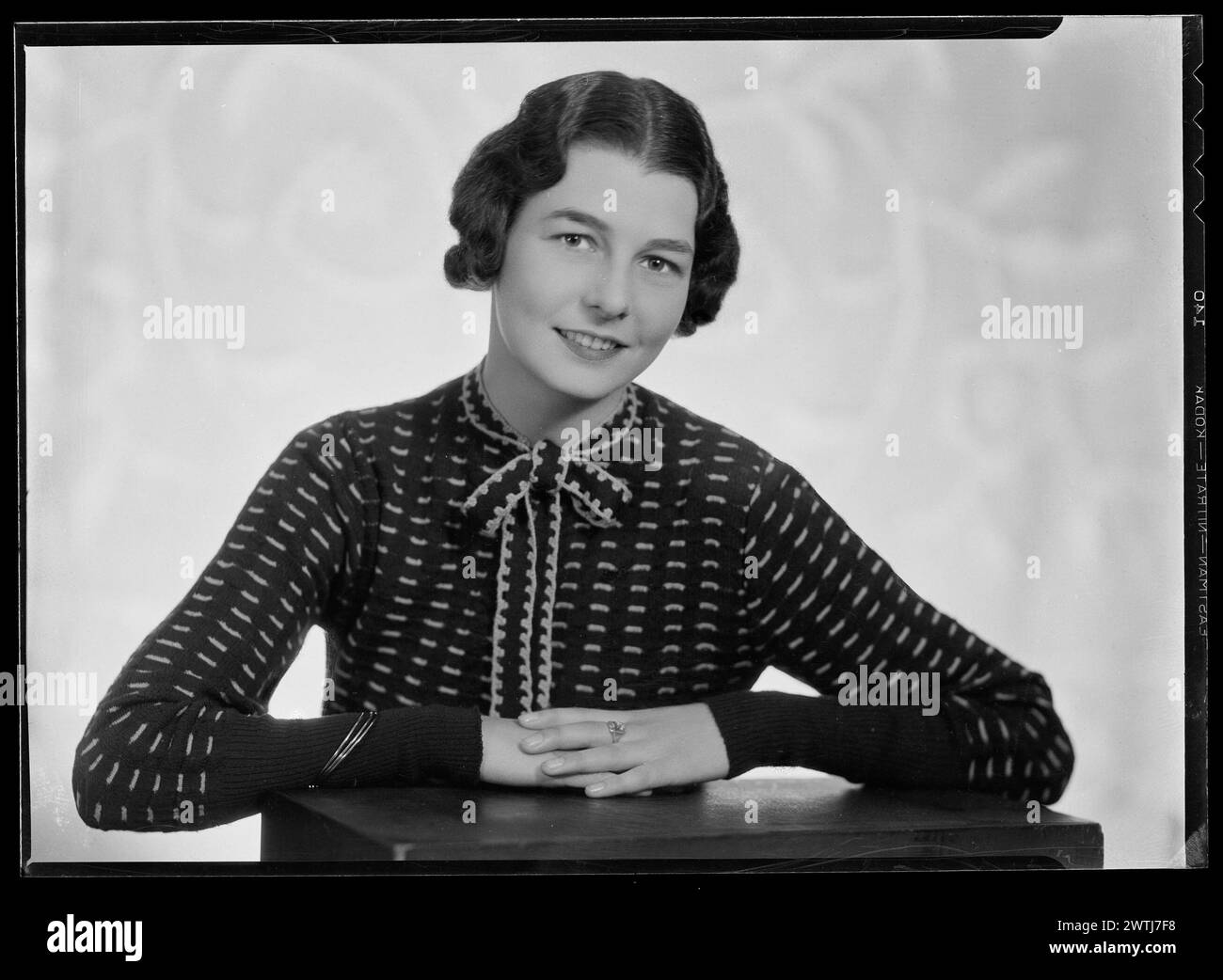 Woman; inscribed 'Miss Rodehouse' Nitrate negatives, gelatin silver ...