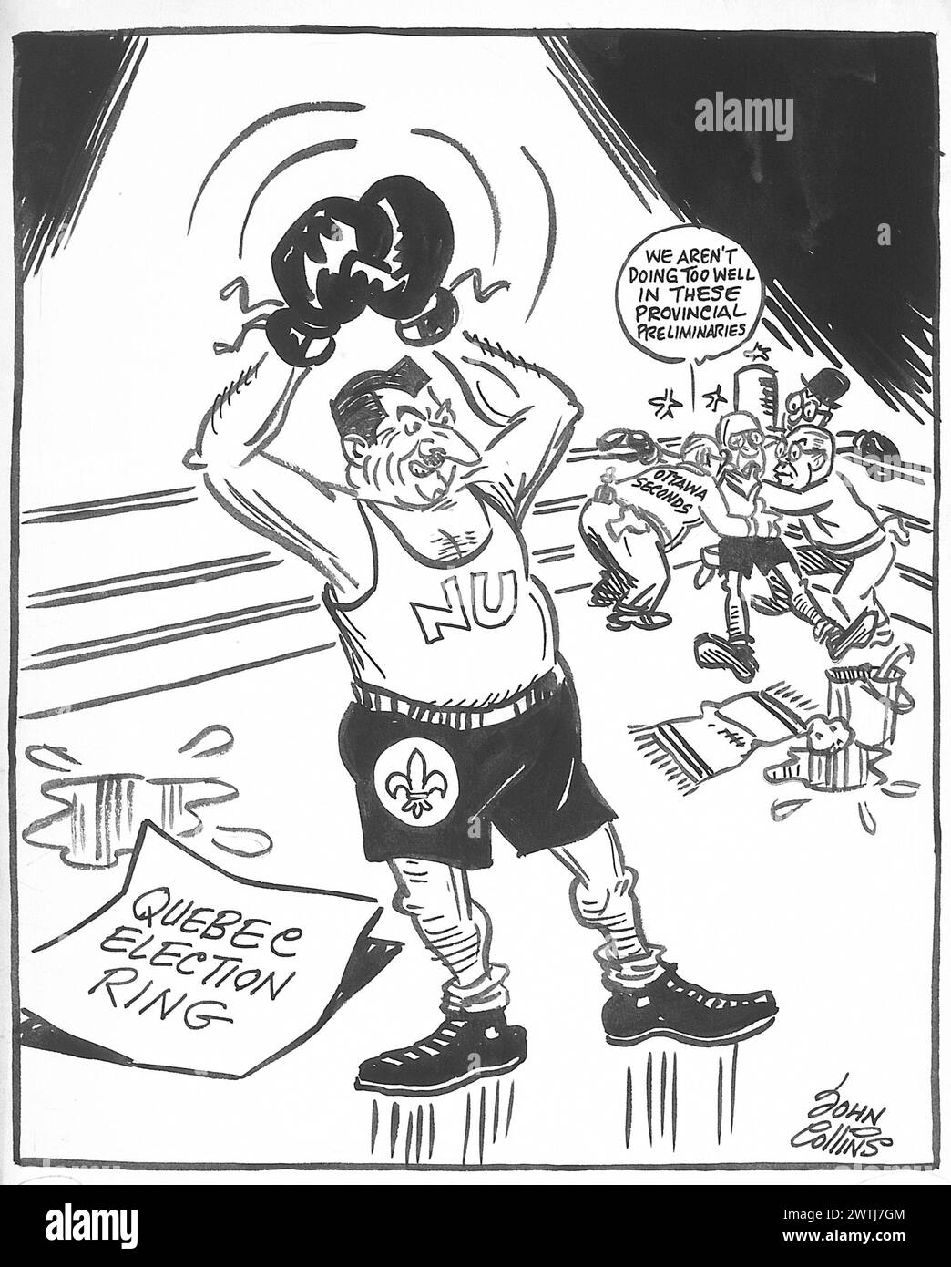 Cartoon - And Still Champion !. John Collins (1917-2007 Stock Photo - Alamy