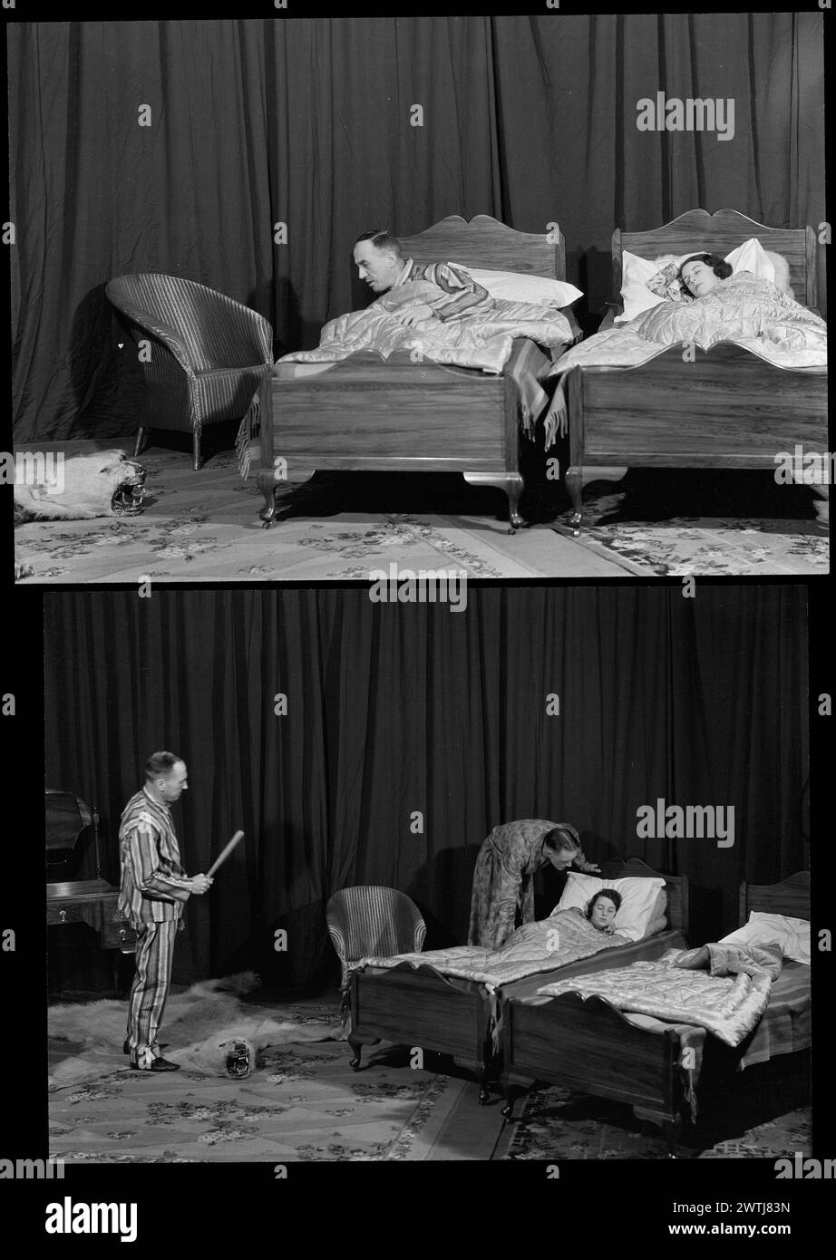 Scenes from the play 'He walked in her sleep' (written by Norman Cannon ...