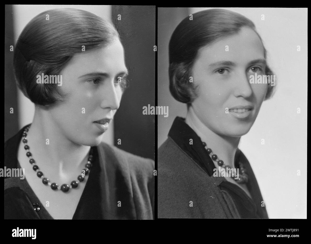 Woman; inscribed 'Miss Gibbs' gelatin silver negatives, black-and-white ...