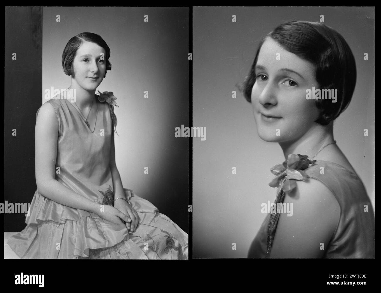 Woman; inscribed 'Miss Clarke' gelatin silver negatives, black-and ...