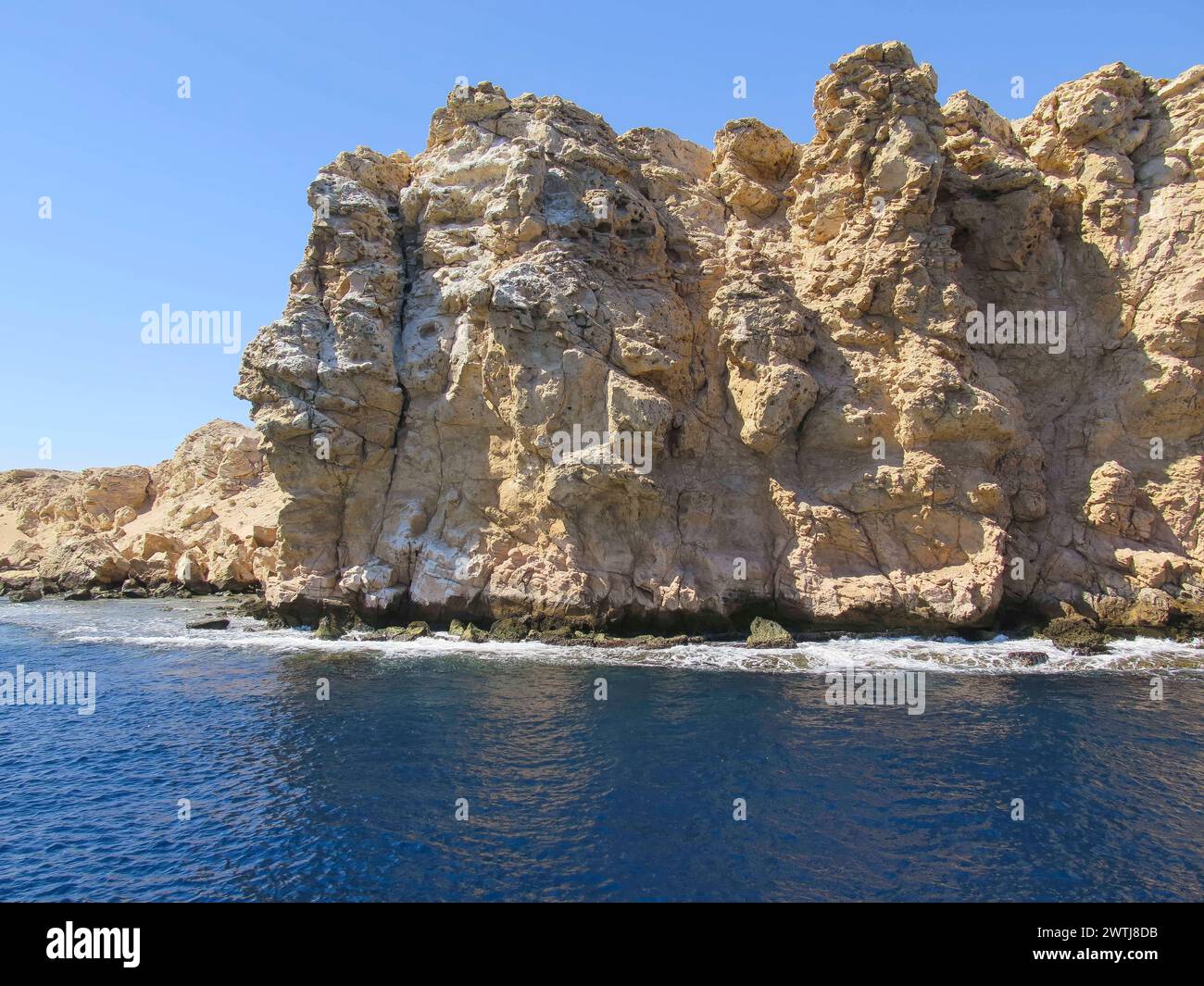 Felsen, Tauchplatz Ras Mohammed Jackfish Alley Reef, Rotes Meer ...