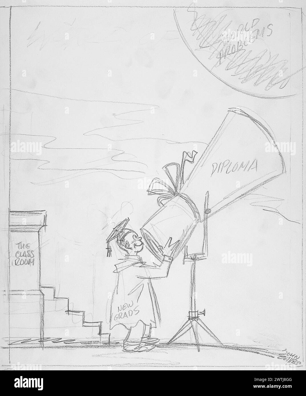 Cartoon new Black and White Stock Photos & Images - Alamy