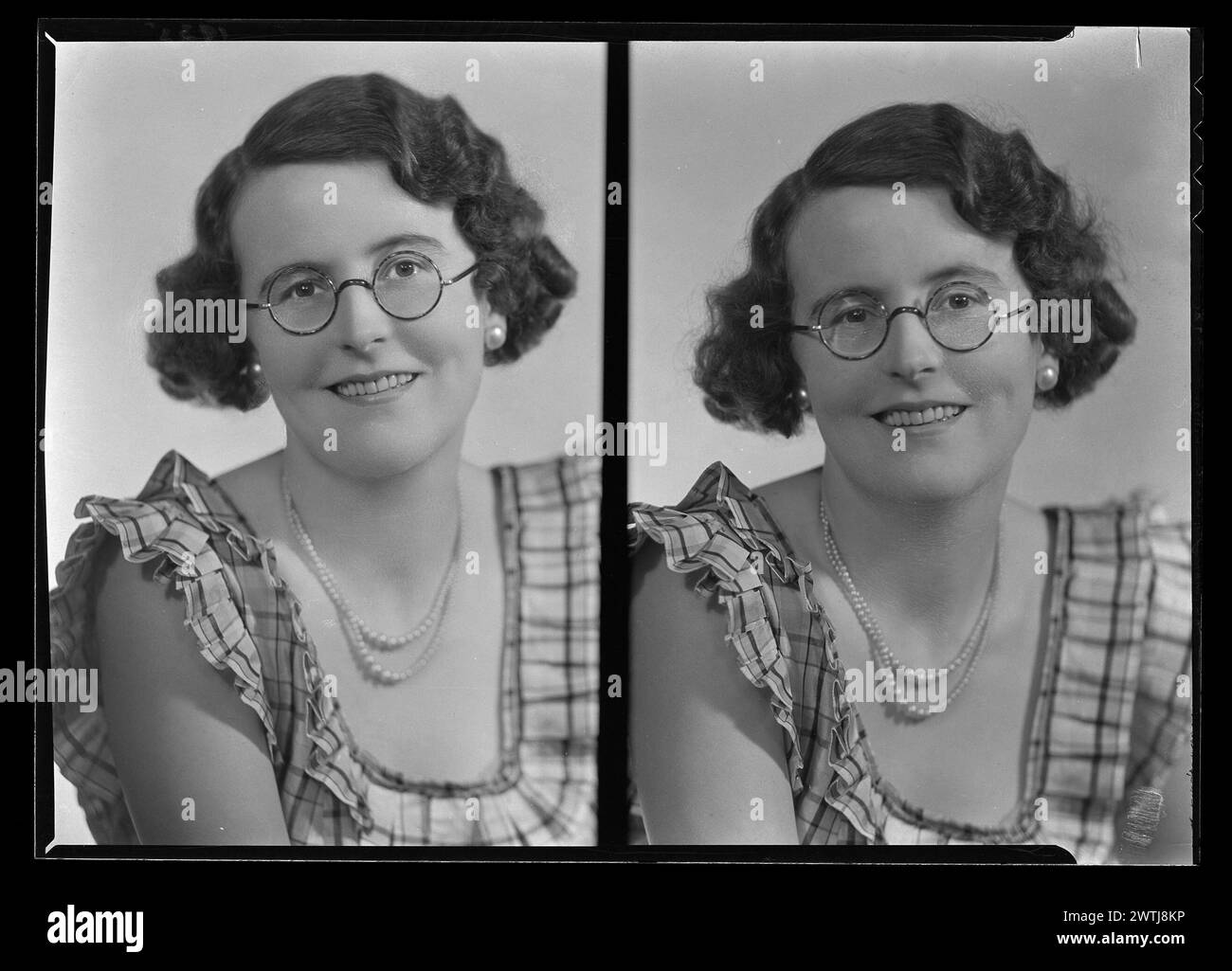 Woman; inscribed 'Mrs Williamson' Nitrate negatives, gelatin silver ...