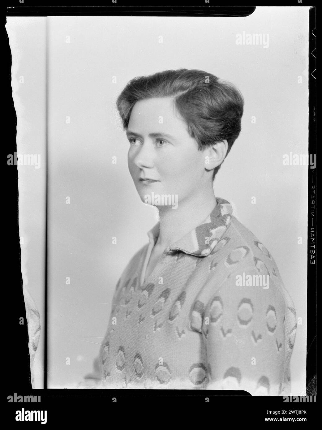 Woman; inscribed 'Miss Mason' Nitrate negatives, gelatin silver ...