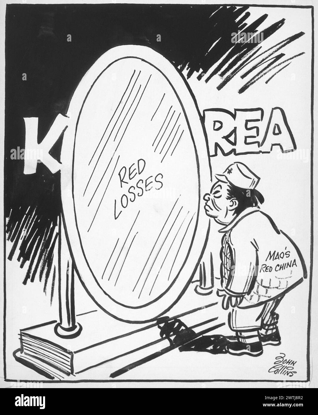 Cartoon - Losing Face. John Collins (1917-2007 Stock Photo - Alamy