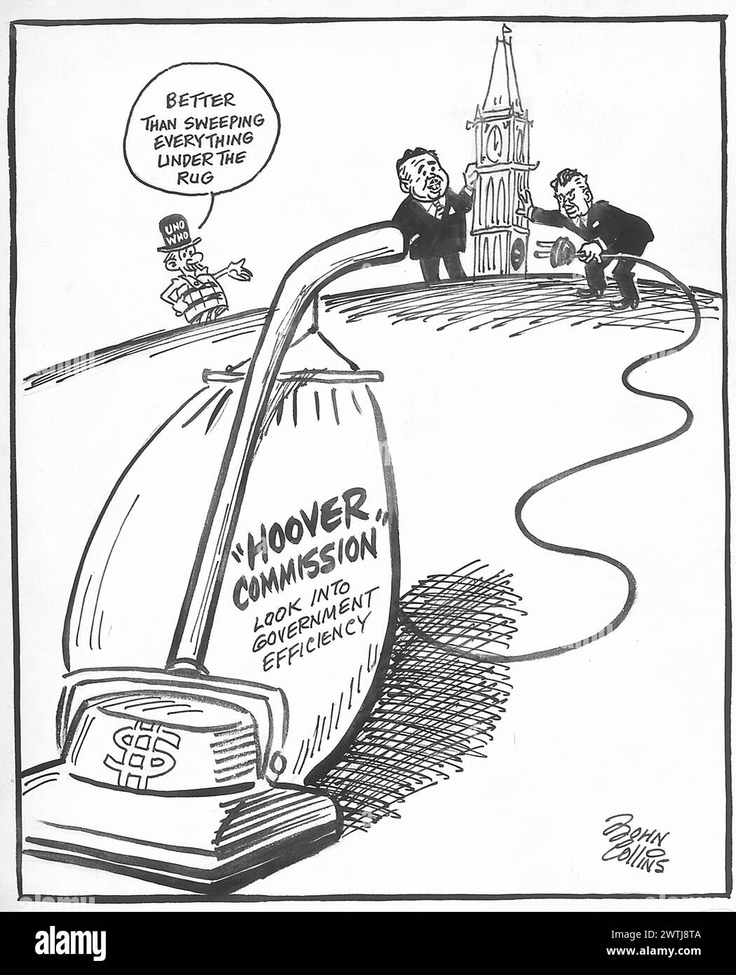 Cartoon - Finally Going to Plug It In. John Collins (1917-2007 Stock ...