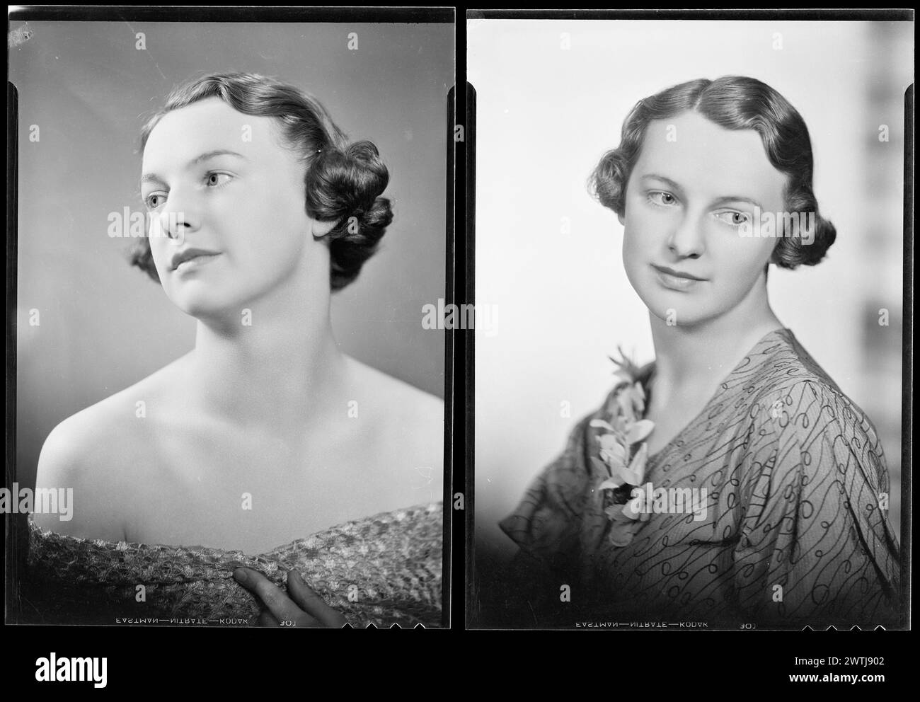 Woman; inscribed 'Miss A Beere' Nitrate negatives, gelatin silver ...