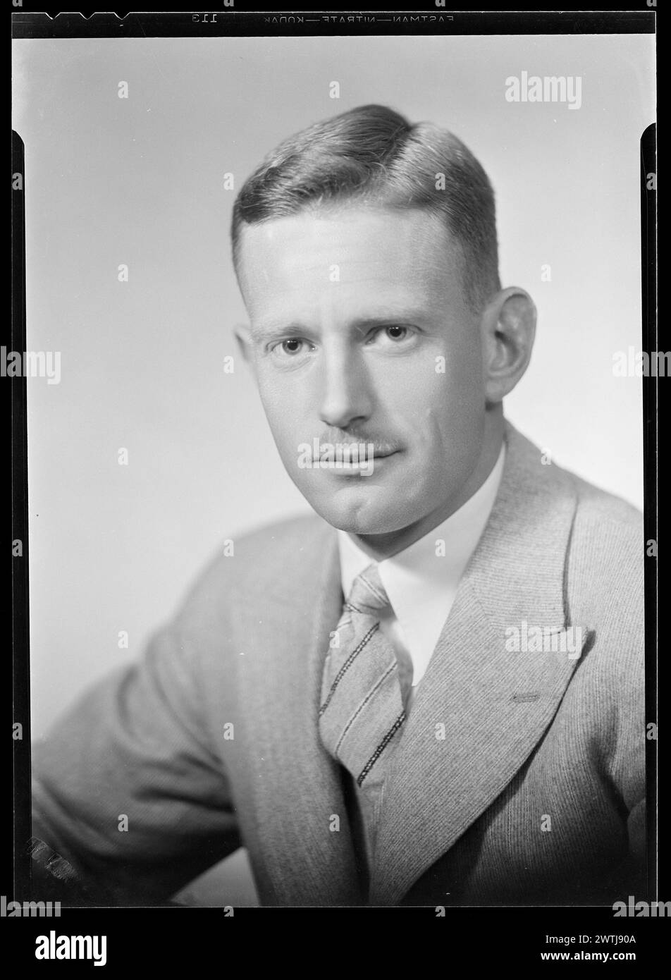 Man; inscribed 'Mr R. Gordon' Nitrate negatives, gelatin silver ...