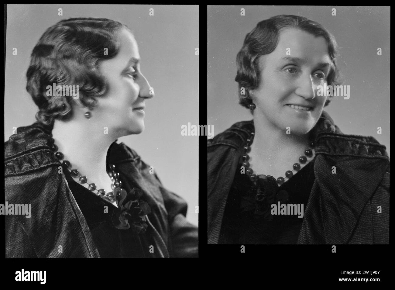 Woman; inscribed 'Mrs Watson' gelatin silver negatives, black-and-white ...