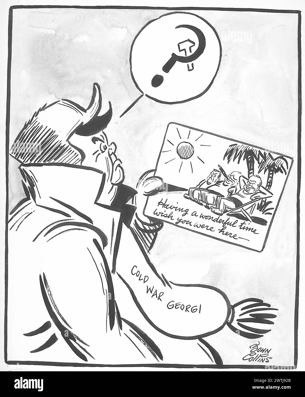 Cartoon postcard hi-res stock photography and images - Alamy