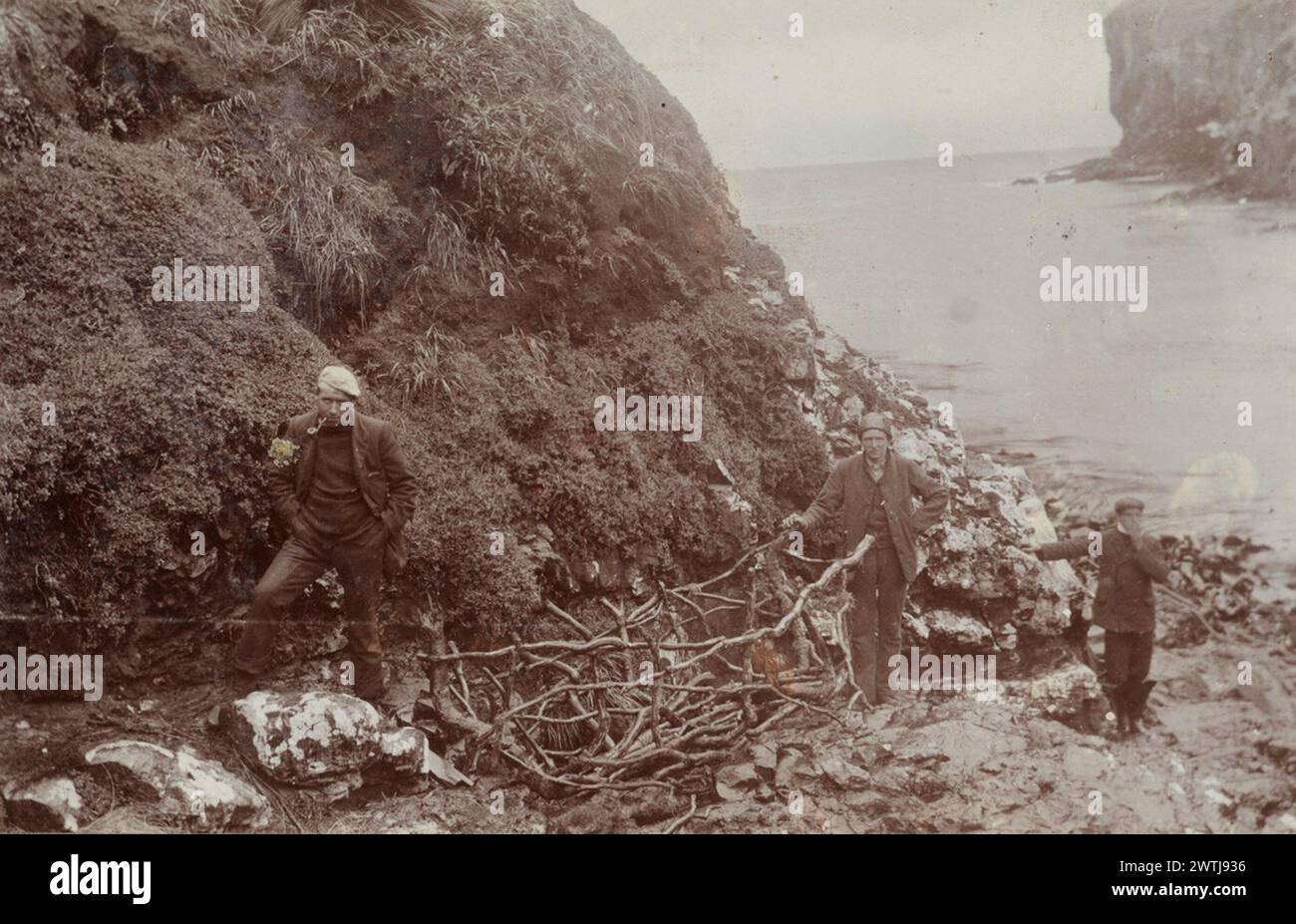 Frame of coracle used by shipwreck survivors to reach Relief Depot ...