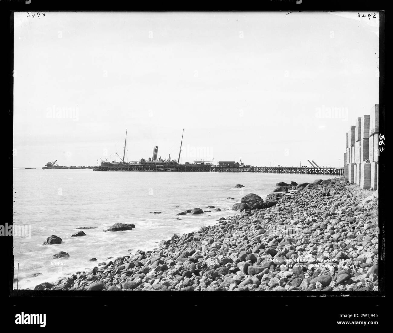 Napier breakwater hi-res stock photography and images - Alamy