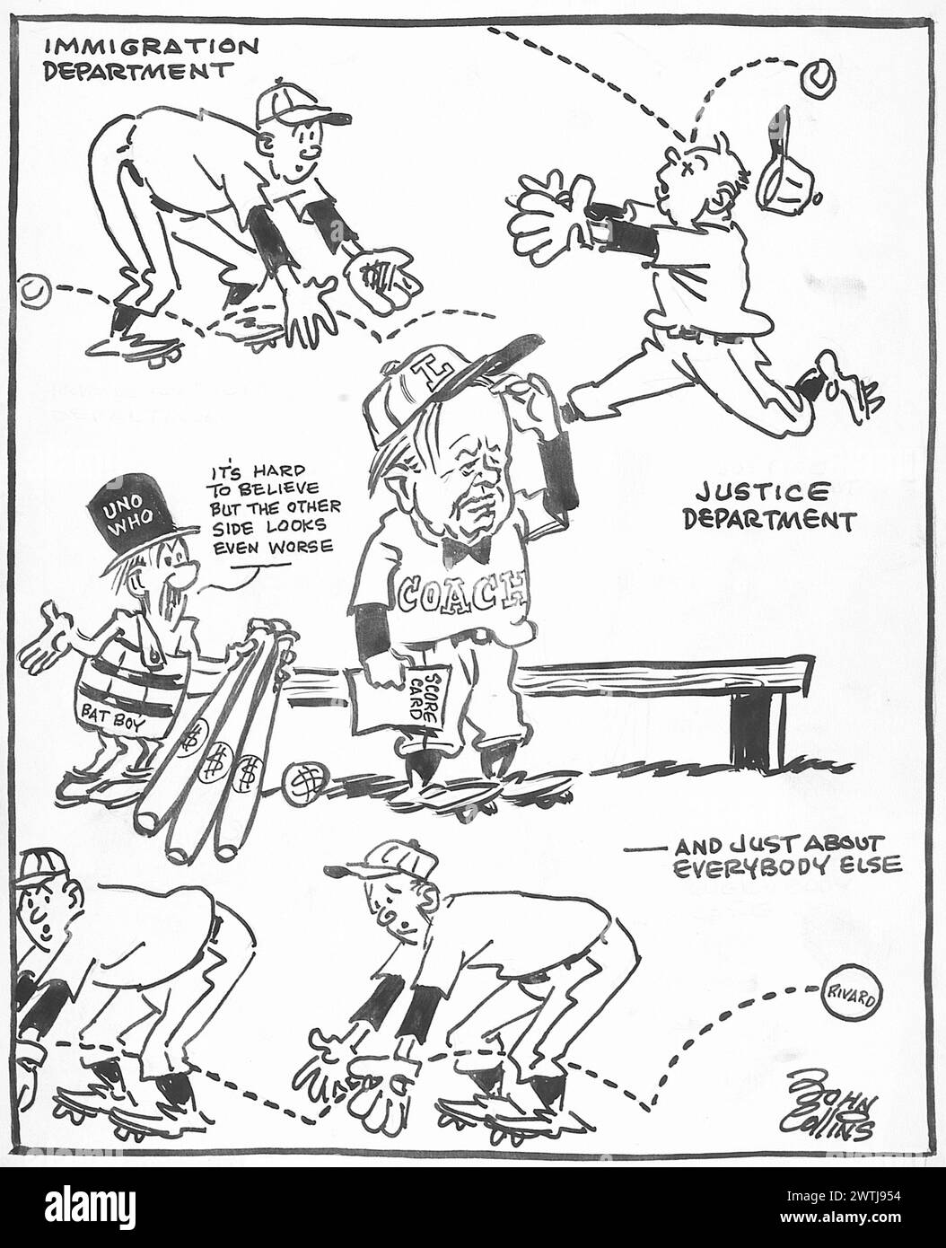 Cartoon - The Ottawa Mets. John Collins (1917-2007 Stock Photo - Alamy
