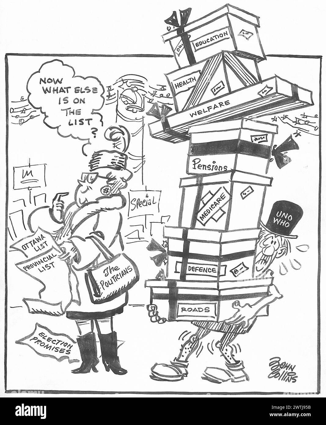 Cartoon - Did Somebody Say "Bah ! Humbug !". John Collins (1917-2007 ...