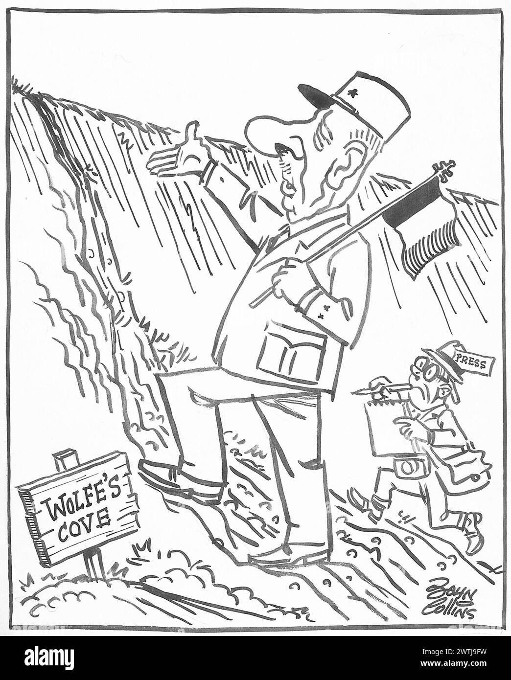 Cartoon - "Next I'll Start Rewriting the Battle of Waterloo". John ...