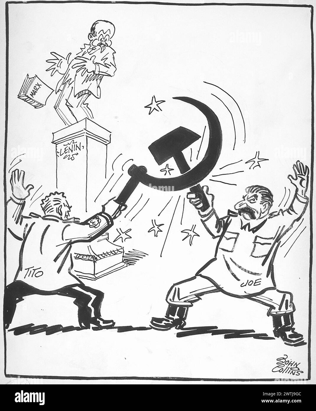 Cartoon hammer Black and White Stock Photos & Images - Alamy