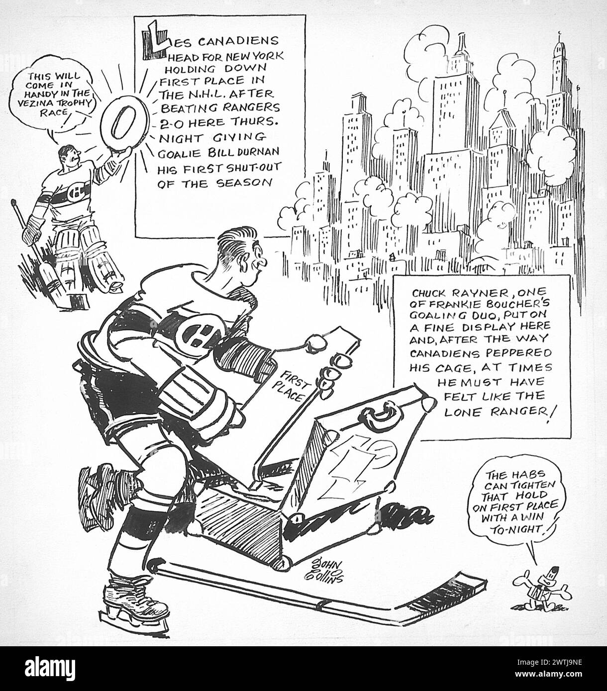 Cartoon - Broadway Bound. John Collins (1917-2007 Stock Photo - Alamy