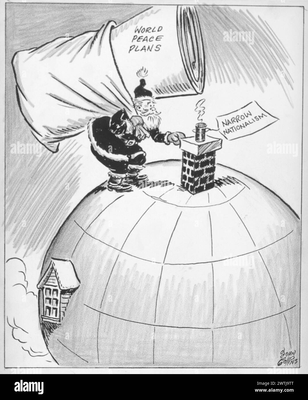 Down the chimney Black and White Stock Photos & Images - Alamy