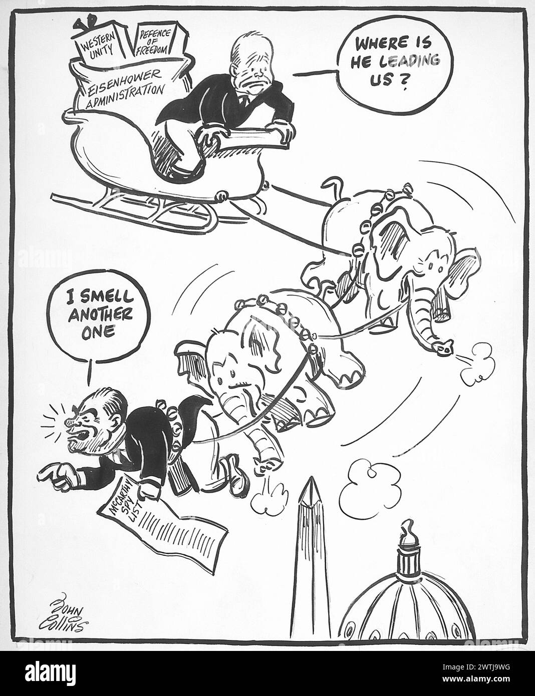 Cartoon - Rudolph the Red-Nosed Reindeer. John Collins (1917-2007 Stock ...