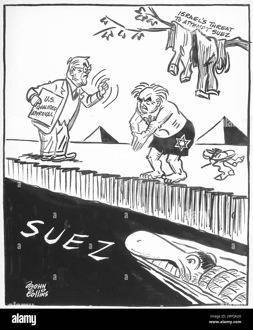 Cartoon - "-But Don't Go Near the Brink". John Collins (1917-2007 Stock ...