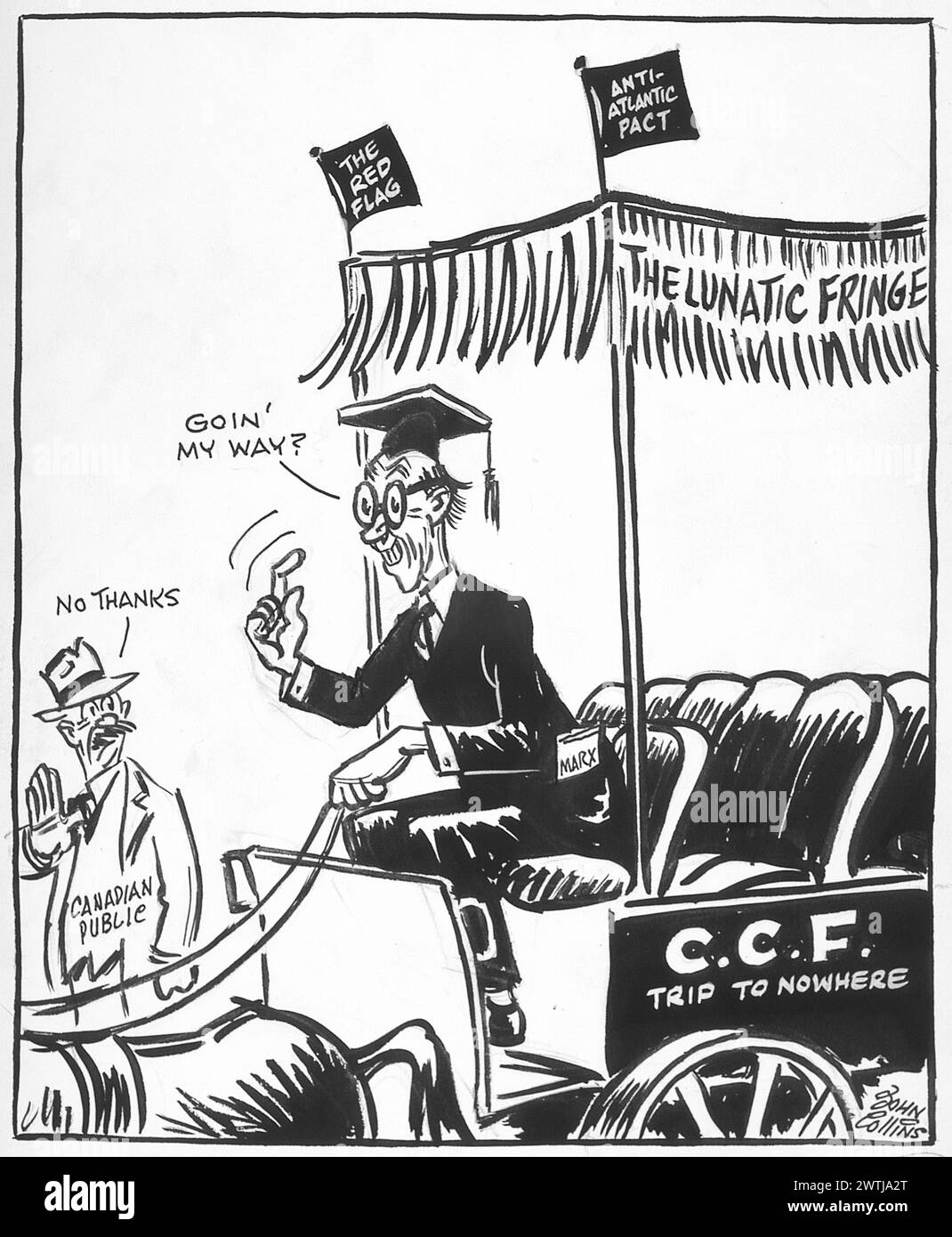Cartoon - The Surrey with the Fringe on Top. John Collins (1917-2007 ...