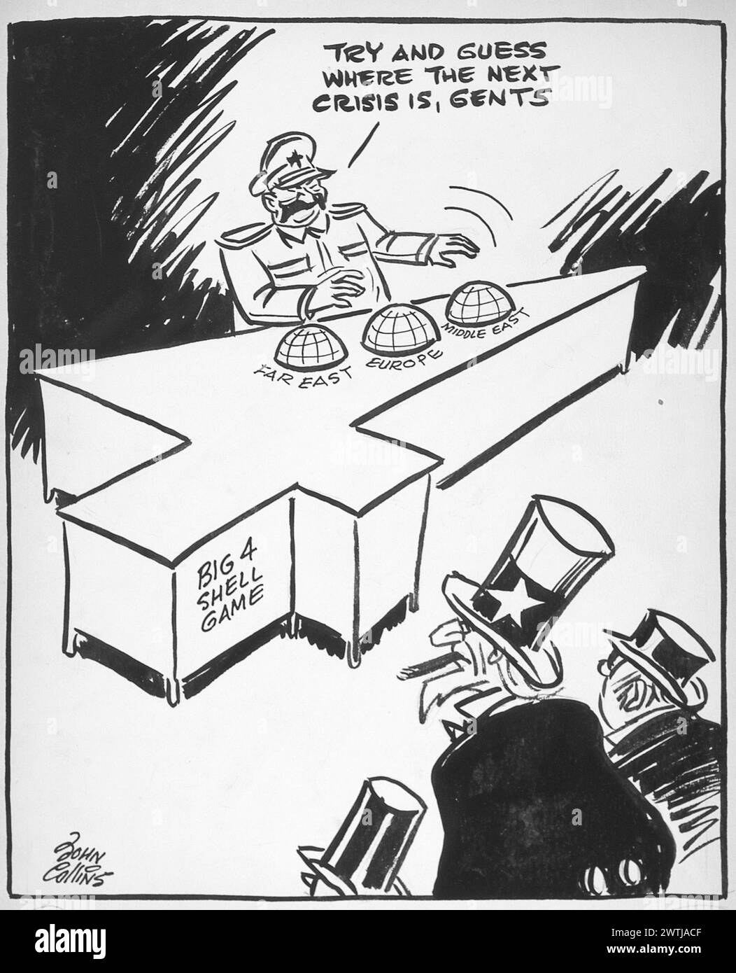 Cartoon - The World Situation in a Nutshell. John Collins (1917-2007 ...