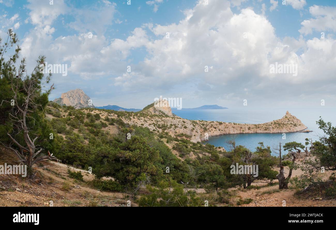 Coastline of "Novyj Svit" reserve (Crimea, Ukraine, "Capchik Cape" on ...