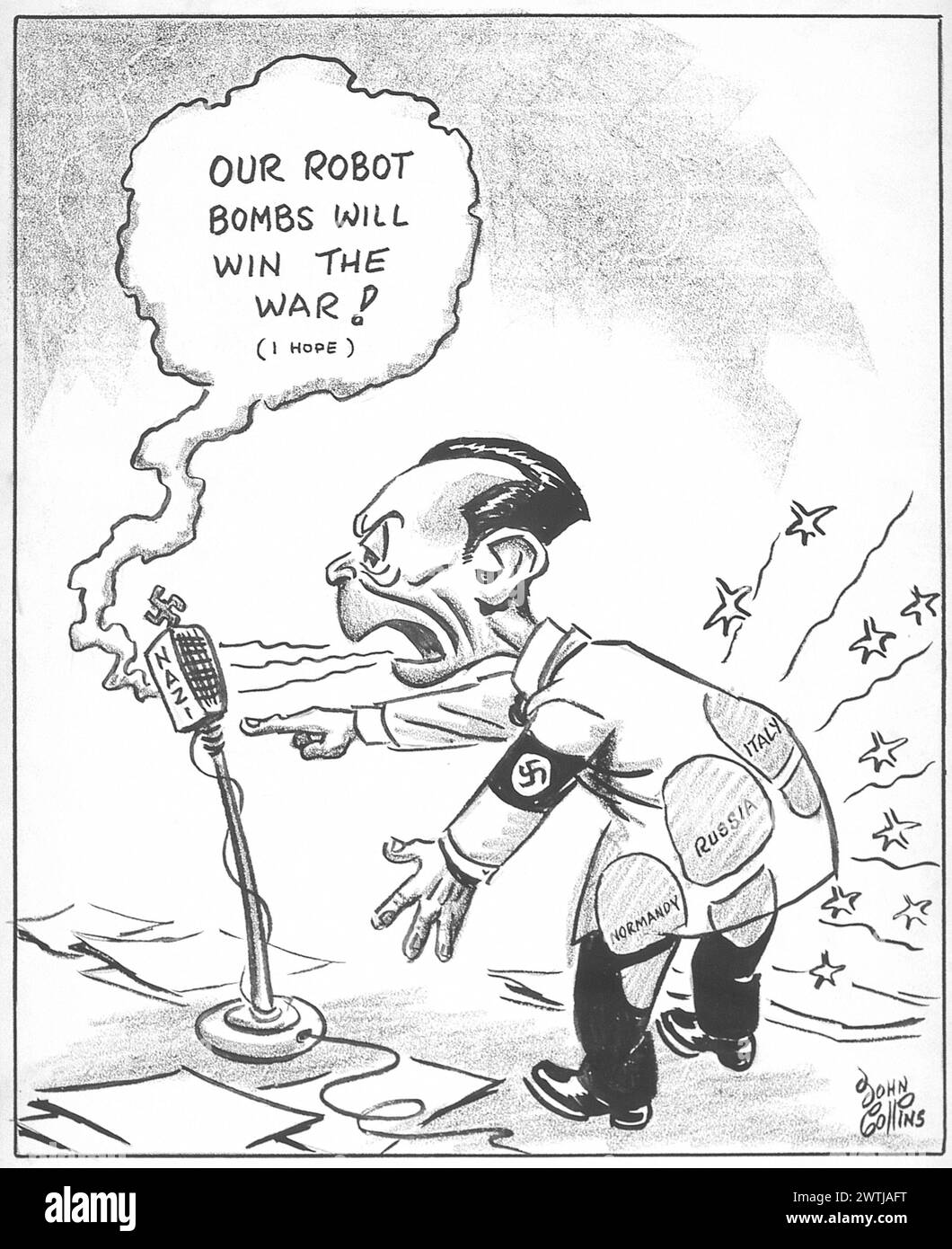 Cartoon - Victory through Hot Air Power. John Collins (1917-2007 Stock ...