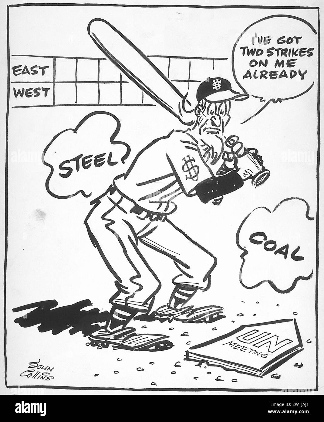 Cartoon - Another World Series in the U. S. John Collins (1917-2007 ...