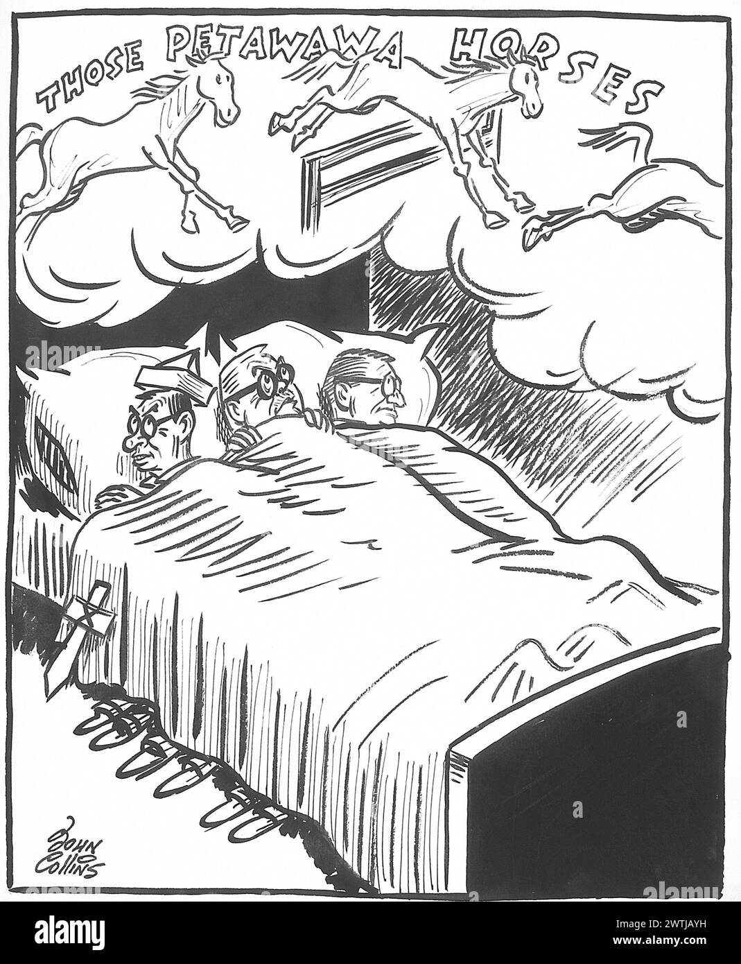 Cartoon - Ottawa Nightmares. John Collins (1917-2007 Stock Photo - Alamy