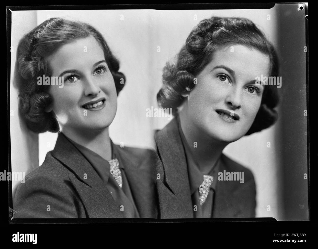 Mrs Eric Griffiths black-and-white negatives, studio portraits, gelatin ...