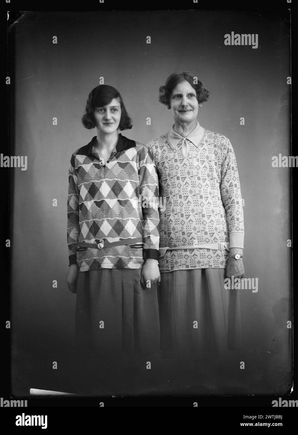 Mrs Prince, Tinakori Road gelatin dry plate negatives, black-and-white ...