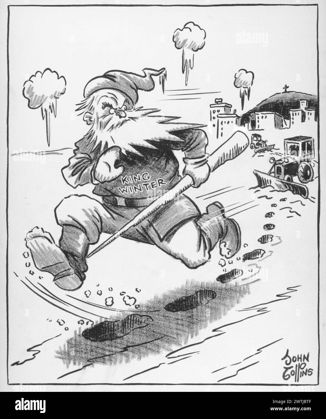 Cartoon - A Victim of Mechanized Warfare. John Collins (1917-2007 Stock ...