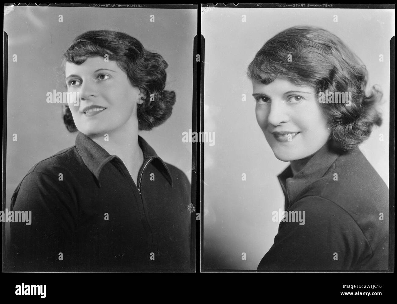 Woman; inscribed 'Mrs Marsach' Nitrate negatives, gelatin silver ...