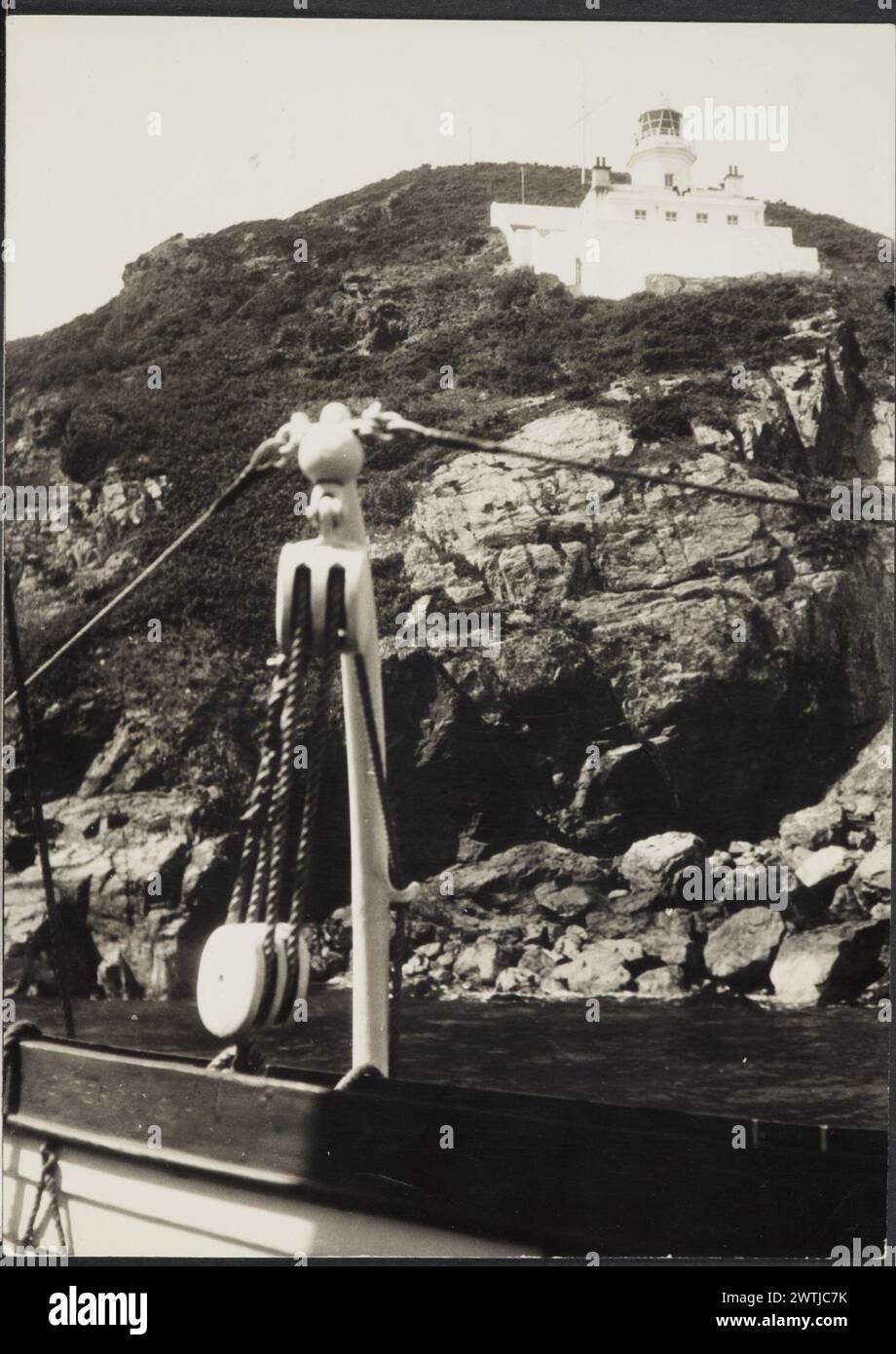 Point Robert lighthouse, Sark, Channel Islands black-and-white prints ...