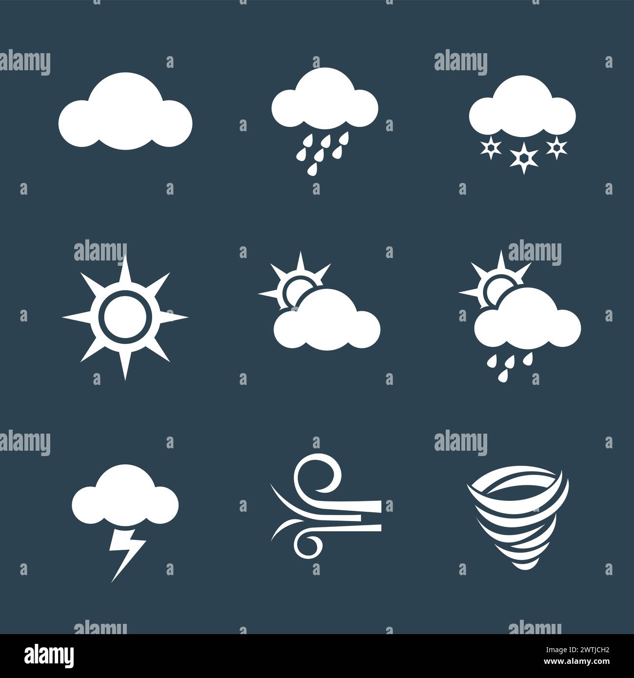 Weather Icons Sets, Vector Illustration Stock Vector Image & Art - Alamy