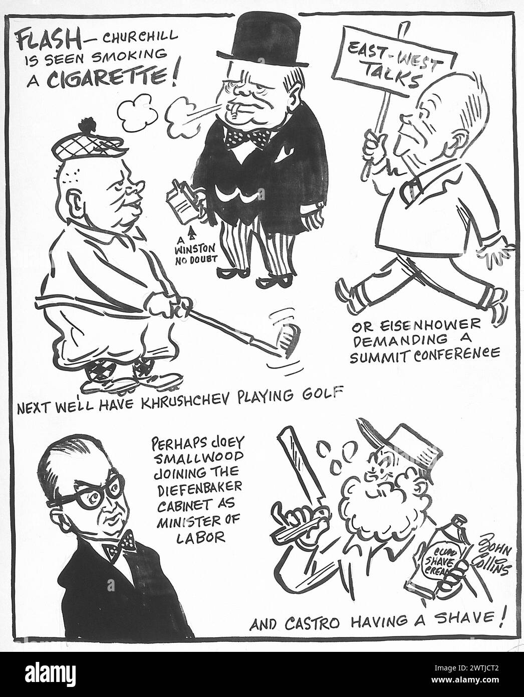Cartoon - Hey, Fellows, April Fool is Over. John Collins (1917-2007 ...