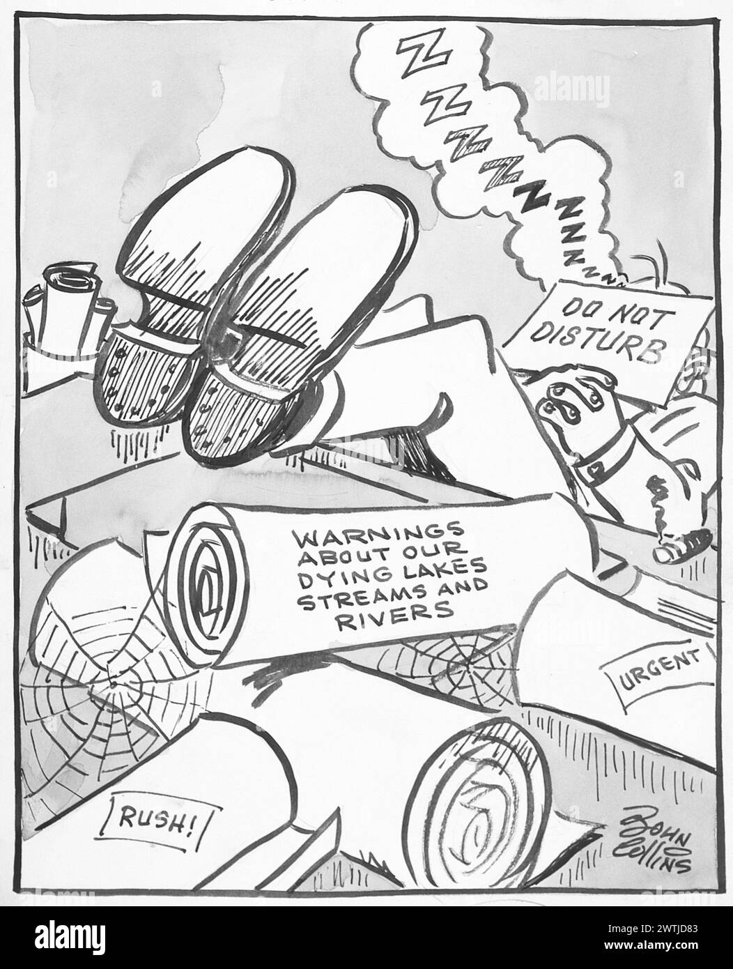 Cartoon - Dead Sea Scrolls. John Collins (1917-2007 Stock Photo - Alamy