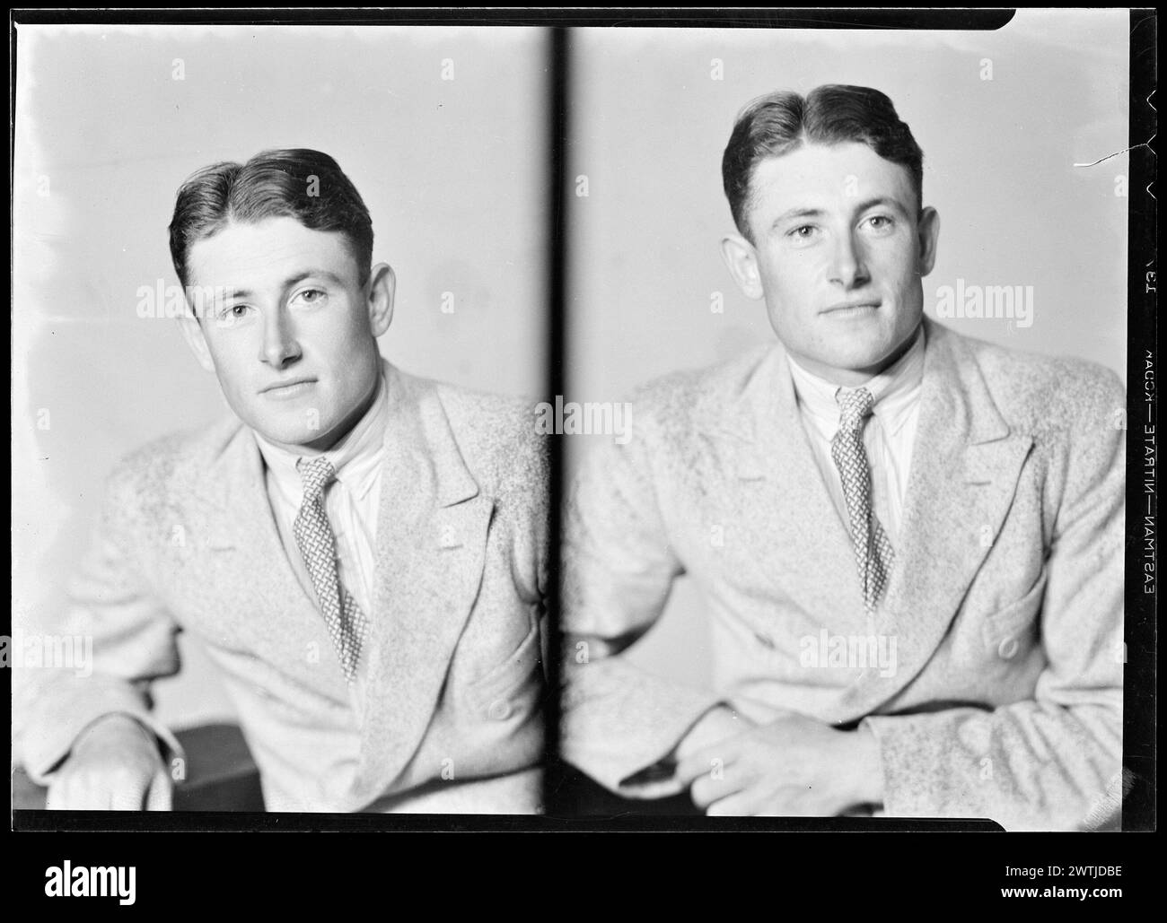 Man; inscribed 'Mr W. A. Couper' Nitrate negatives, gelatin silver ...