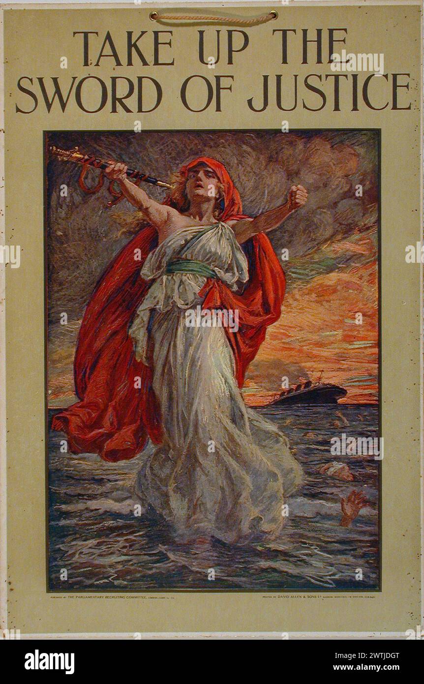 Poster - Take Up the Sword Of Justice Anonymous Stock Photo - Alamy