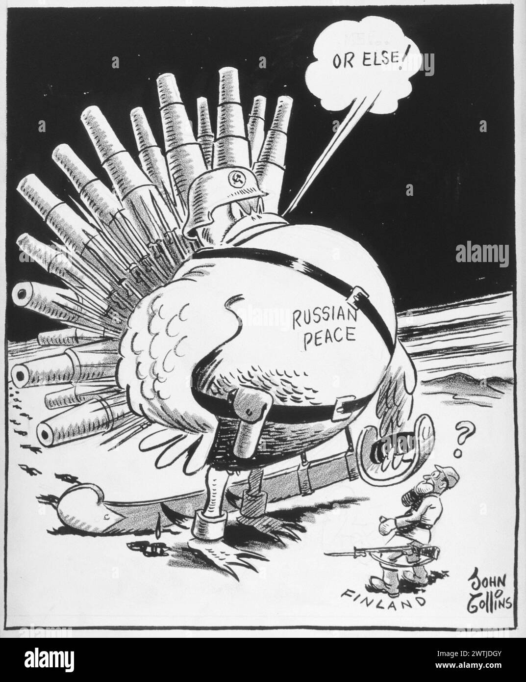 Cartoon - The Dove of Peace. John Collins (1917-2007 Stock Photo - Alamy