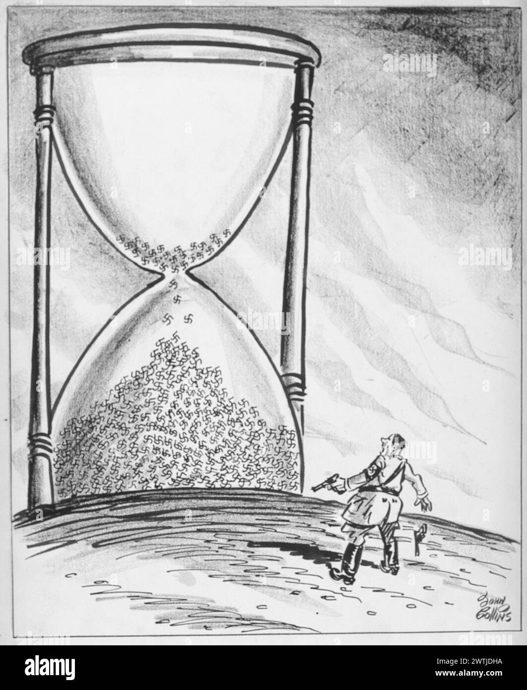 Cartoon - Eleventh Hour. John Collins (1917-2007 Stock Photo - Alamy