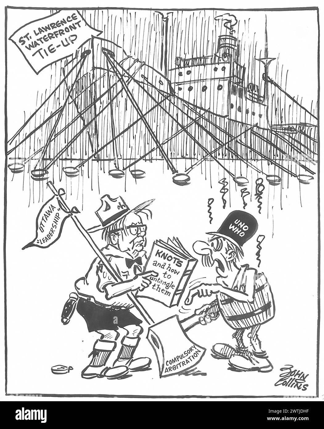 Cartoon - "An Axe Comes in Handy Sometime Too". John Collins (1917-2007 ...