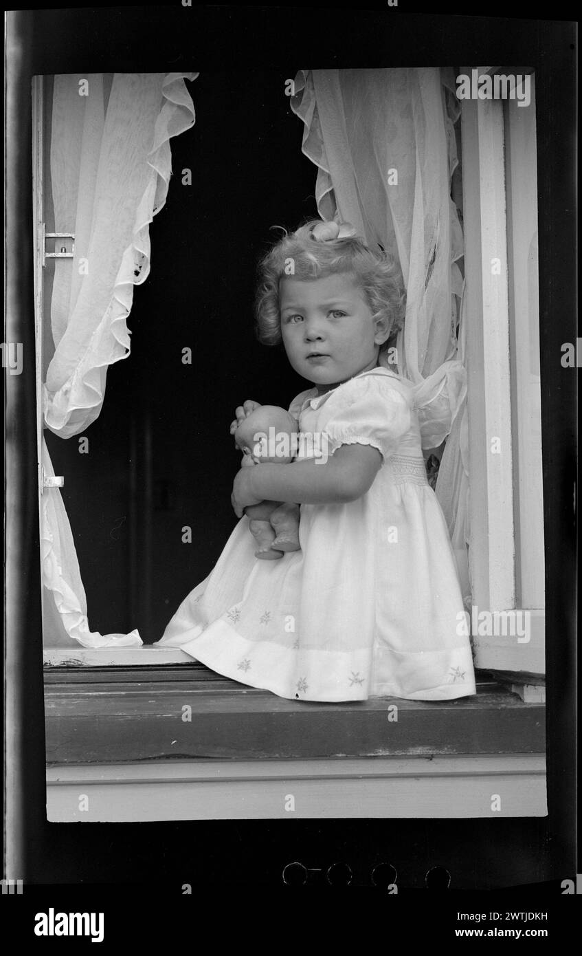 Mrs Mitchell and child, Rimu Street gelatin silver negatives, black-and ...