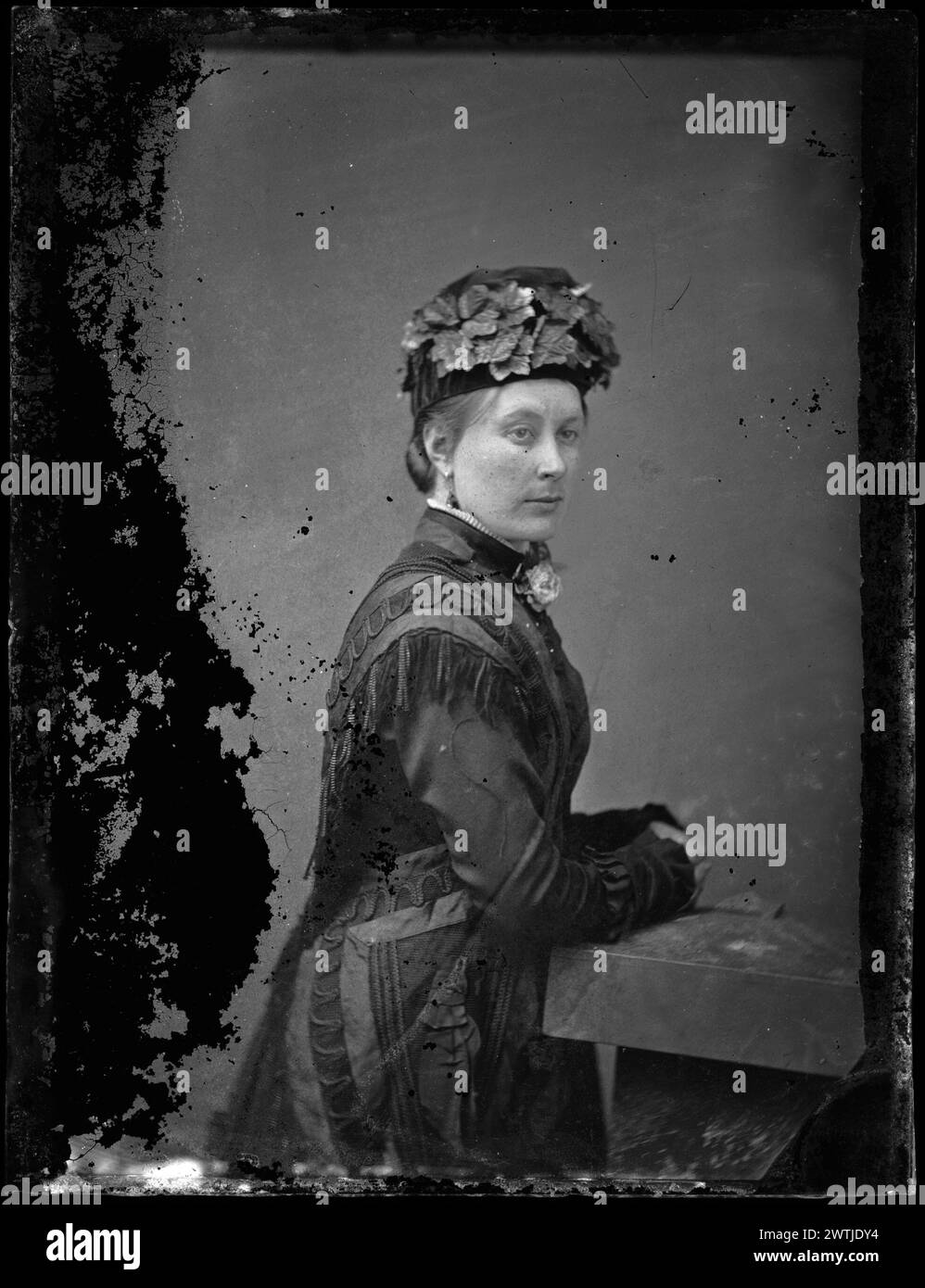 Mrs M. Sharp black-and-white negatives, wet collodion negatives, studio ...
